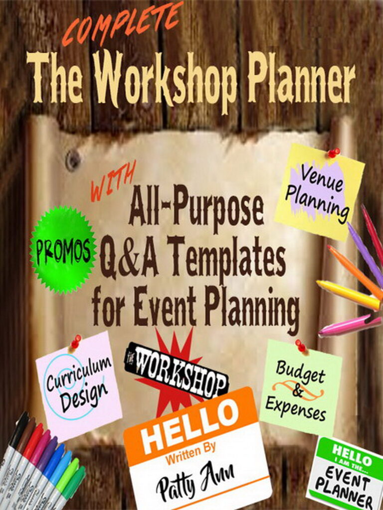 WorkShop Planner Templates – Patty Ann